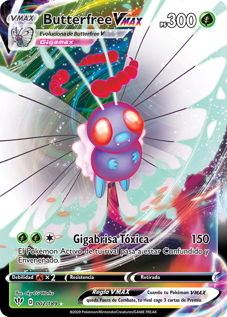 Butterfree VMAX (Oscuridad Incandescente TCG) - WikiDex, la ...