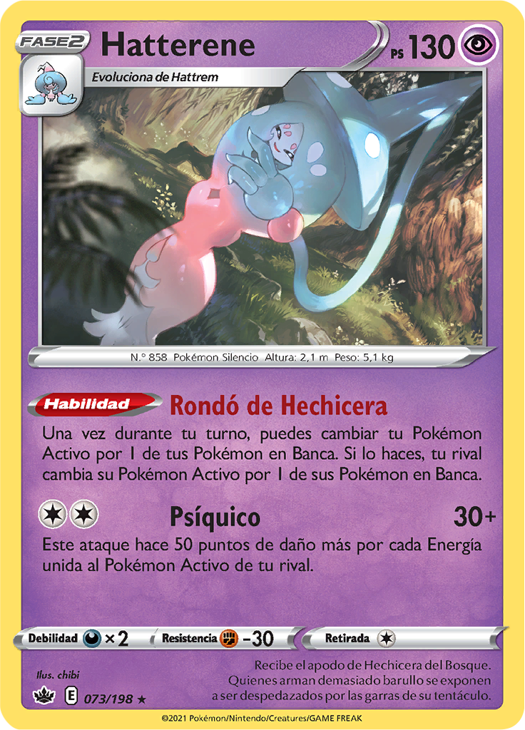 Hatterene (Reinado Escalofriante TCG) - WikiDex, la enciclopedia Pokémon