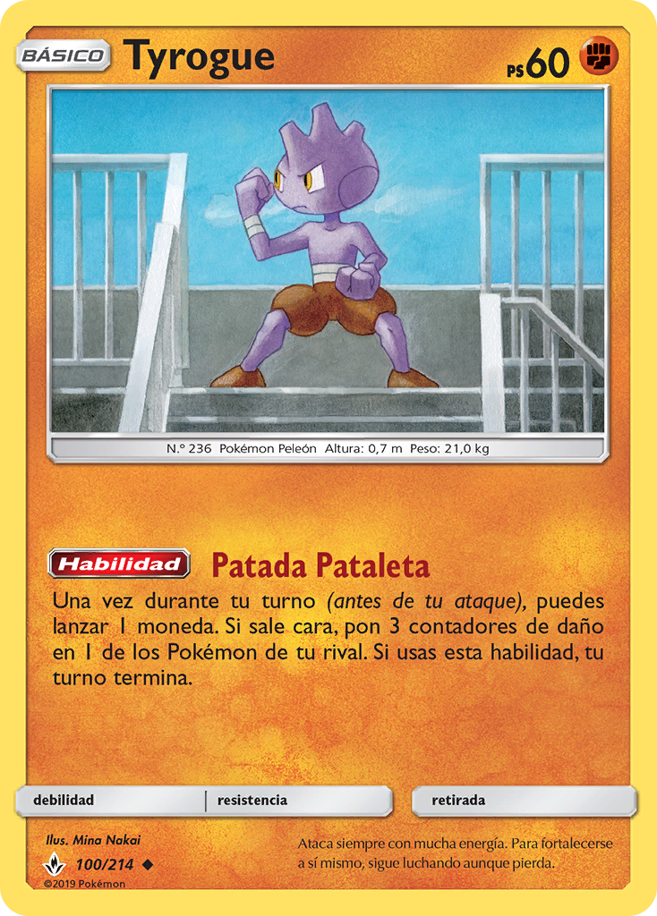 Tyrogue (Vínculos Indestructibles TCG) - WikiDex, la enciclopedia Pokémon