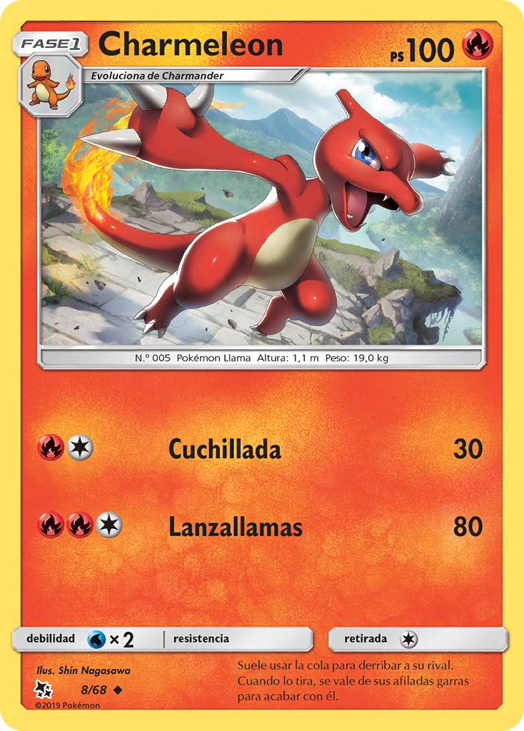 Charmeleon (Destinos Ocultos 8 TCG) - WikiDex, la enciclopedia Pokémon