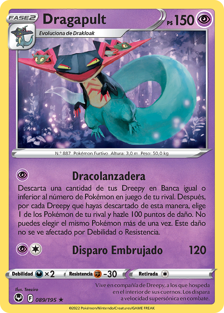 Dragapult (Tempestad Plateada TCG) - WikiDex, la enciclopedia Pokémon