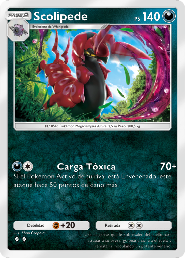 Scolipede (La Isla Singular TCG Pocket) - WikiDex, la enciclopedia Pokémon