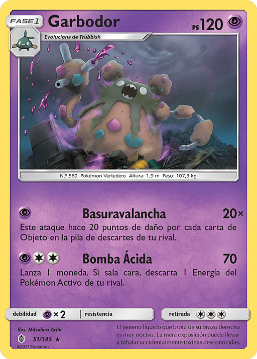Garbodor (Albor de Guardianes TCG) - WikiDex, la enciclopedia Pokémon