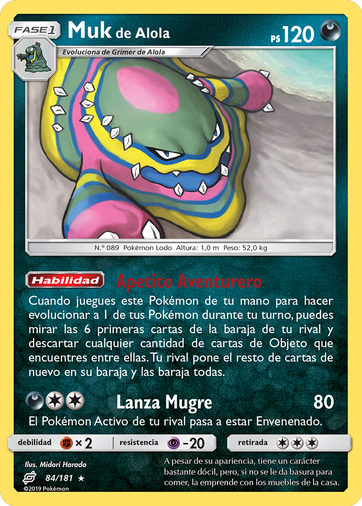 Muk de Alola (Unión de Aliados TCG) - WikiDex, la enciclopedia Pokémon