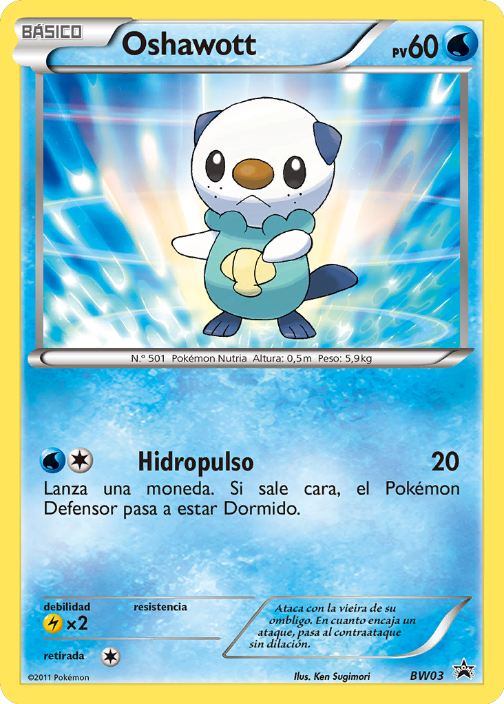 Oshawott (BW Promo 3 TCG) - WikiDex, la enciclopedia Pokémon