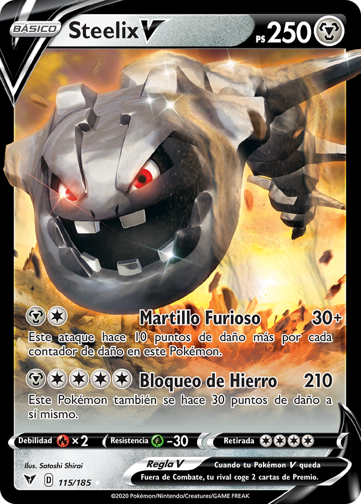 Steelix V (Voltaje Vívido TCG) - WikiDex, la enciclopedia Pokémon