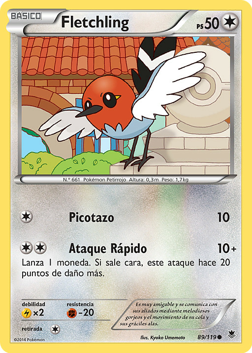 Fletchling (Fuerzas Fantasmales TCG) - WikiDex, la enciclopedia Pokémon