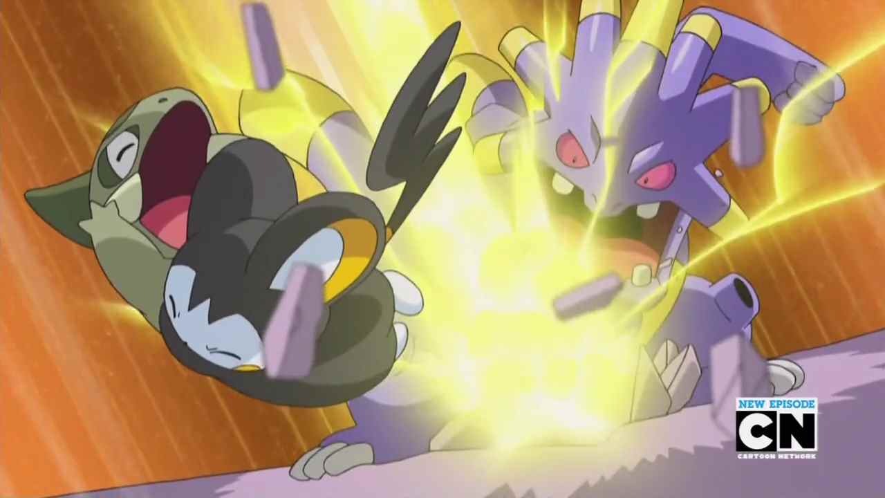Archivo:EP801 Exploud usando puño trueno.jpg - WikiDex, la enciclopedia Pokémon