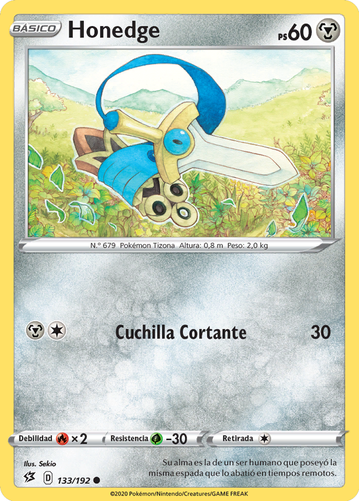 Honedge (Choque Rebelde TCG) - WikiDex, la enciclopedia Pokémon