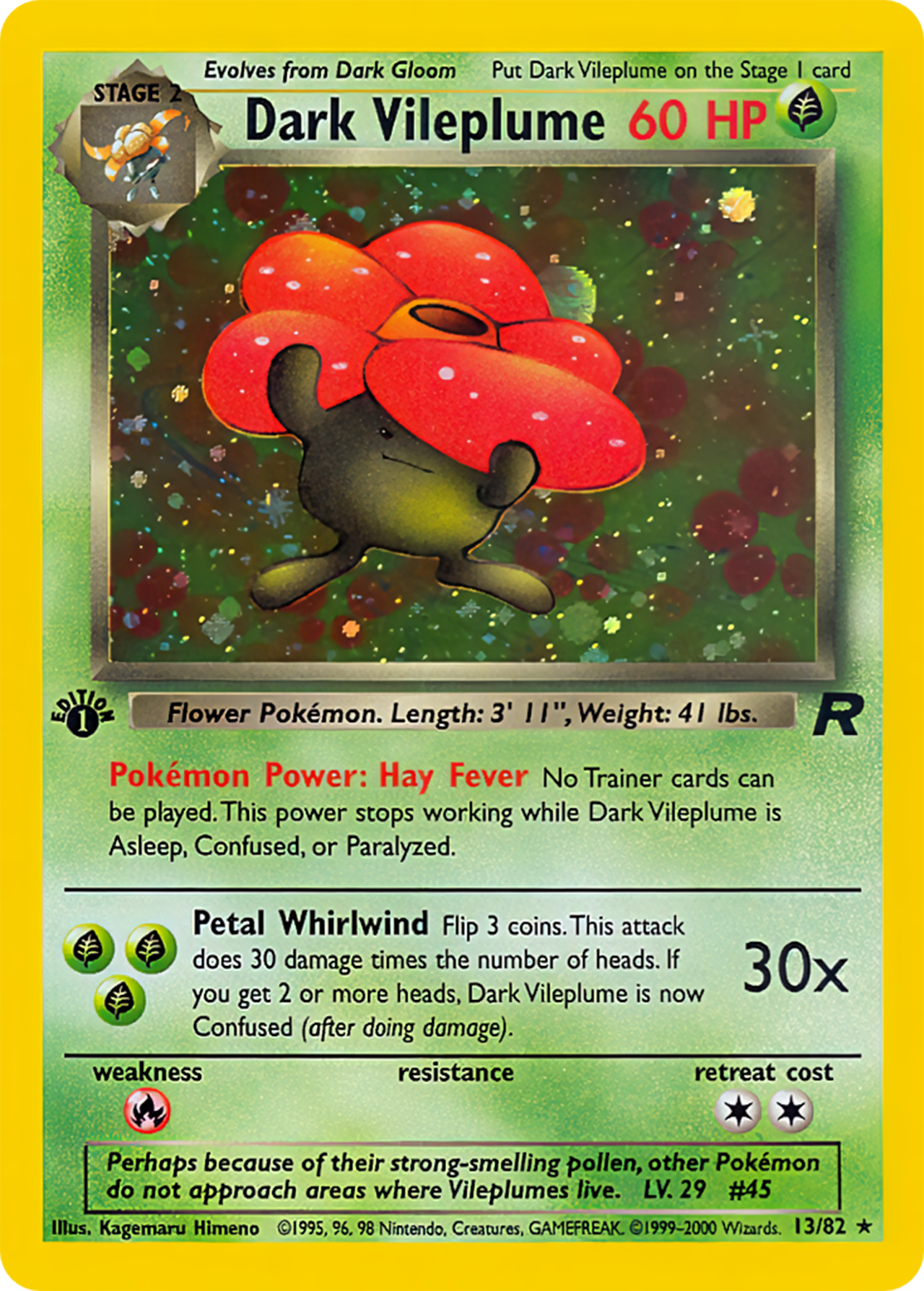 Dark Vileplume (Team Rocket TCG) - WikiDex, la enciclopedia Pokémon