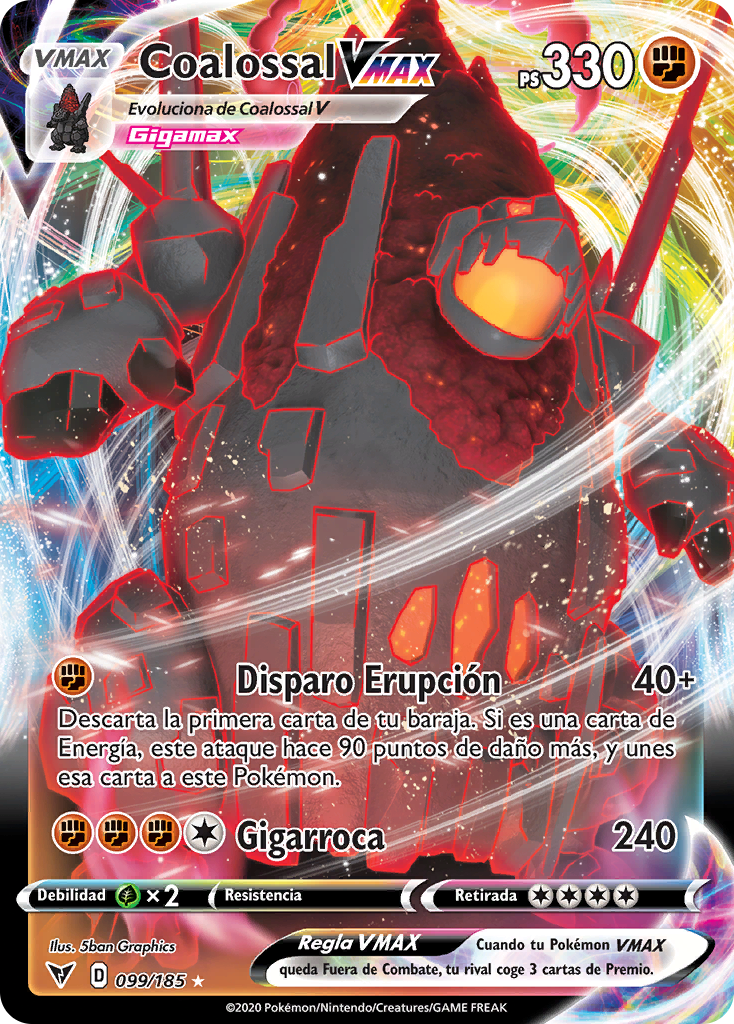 Coalossal VMAX (Voltaje Vívido TCG) - WikiDex, la enciclopedia Pokémon