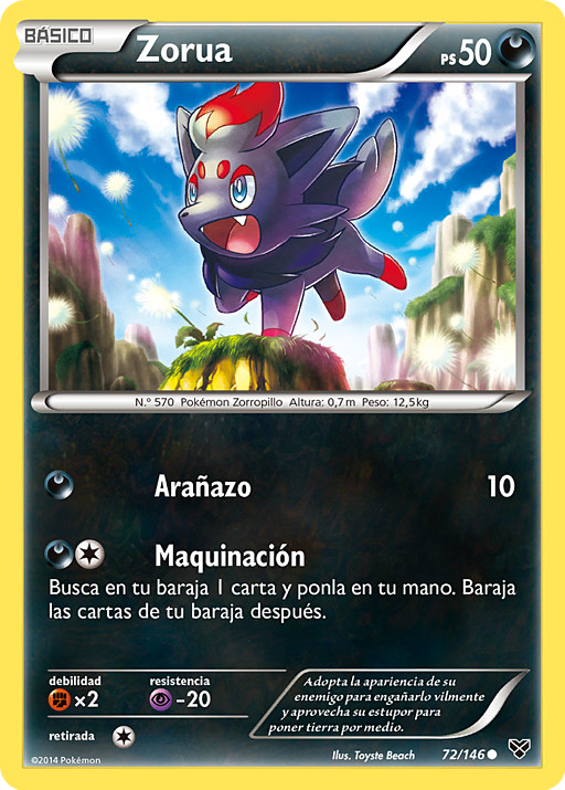 Zorua (XY TCG) - WikiDex, la enciclopedia Pokémon
