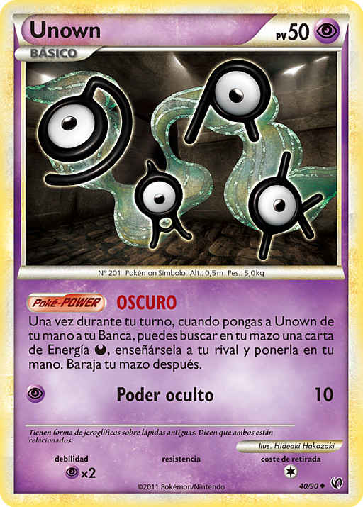 Unown (Intrépidos TCG) - WikiDex, la enciclopedia Pokémon