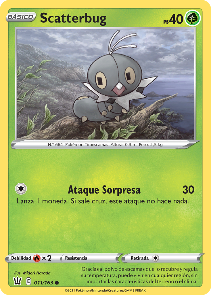 Scatterbug (Estilos de Combate TCG) - WikiDex, la enciclopedia Pokémon