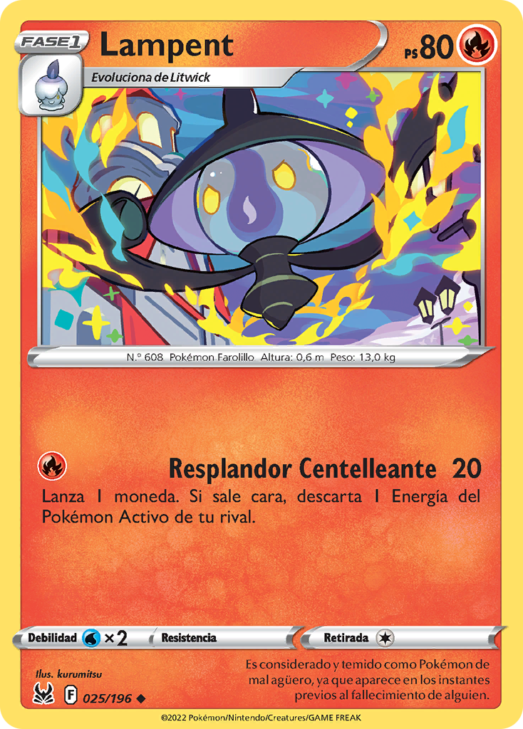 Lampent (Origen Perdido TCG) - WikiDex, la enciclopedia Pokémon