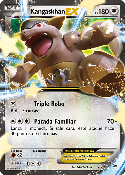 Kangaskhan-EX (Destellos de Fuego TCG) - WikiDex, la enciclopedia Pokémon