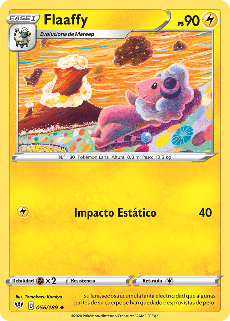 Flaaffy (Oscuridad Incandescente TCG) - WikiDex, la enciclopedia Pokémon