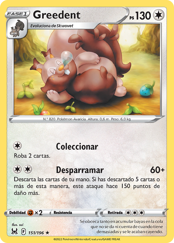 Greedent (Origen Perdido TCG) - WikiDex, la enciclopedia Pokémon