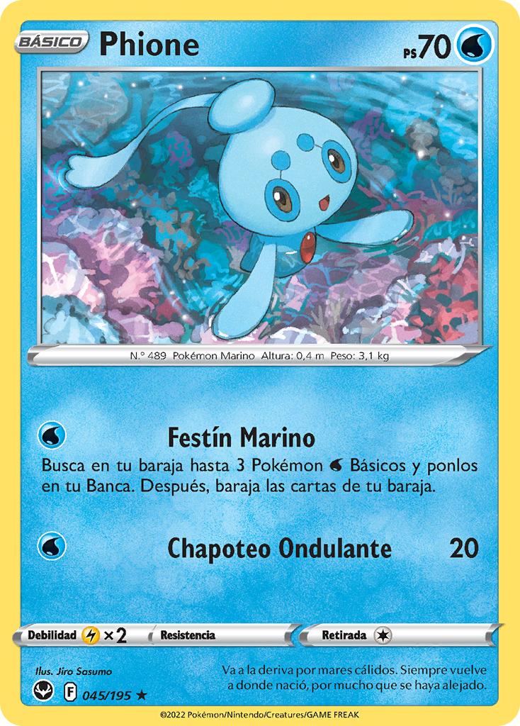 Phione (Tempestad Plateada TCG) - WikiDex, la enciclopedia Pokémon
