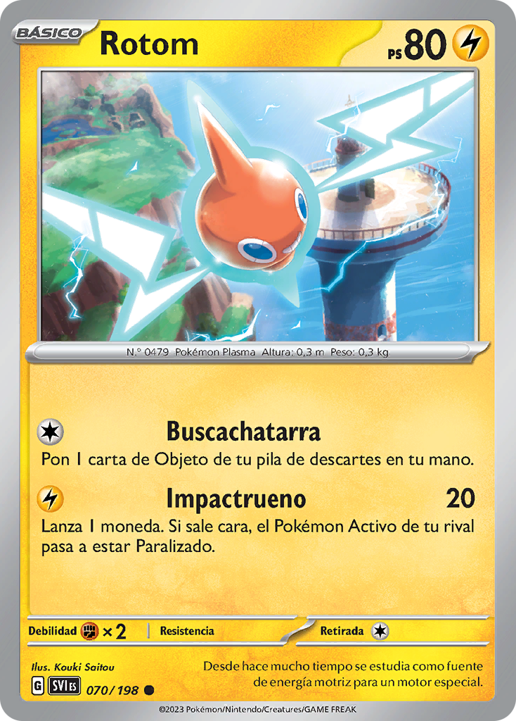 Rotom (Escarlata y Púrpura 70 TCG) - WikiDex, la enciclopedia Pokémon