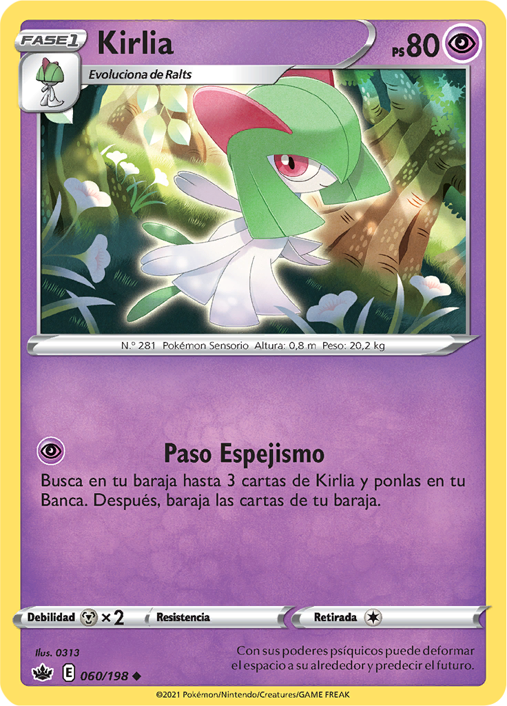 Kirlia (Reinado Escalofriante TCG) - WikiDex, la enciclopedia Pokémon