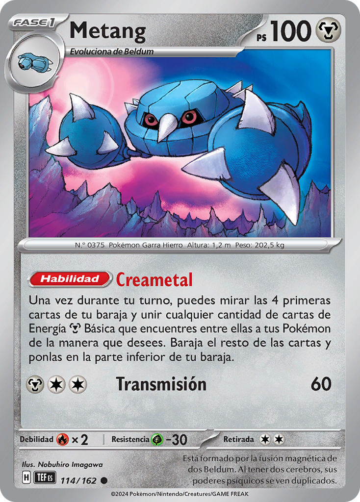 Metang (Fuerzas Temporales TCG) - WikiDex, la enciclopedia Pokémon