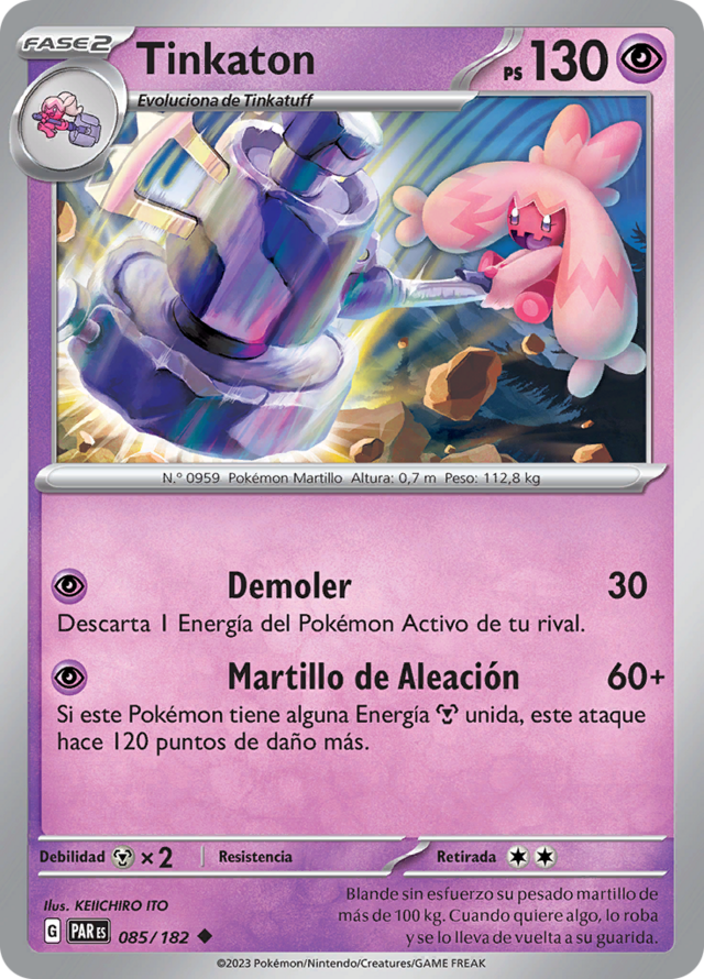 Tinkaton (Brecha Paradójica TCG) - WikiDex, la enciclopedia Pokémon