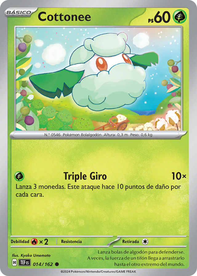 Cottonee (Fuerzas Temporales TCG) - WikiDex, la enciclopedia Pokémon