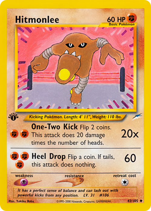 Hitmonlee (Neo Destiny TCG) - WikiDex, la enciclopedia Pokémon