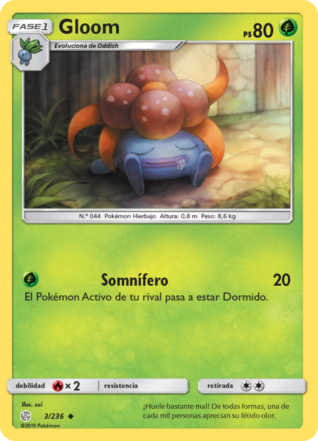 Gloom (Eclipse Cósmico TCG) - WikiDex, la enciclopedia Pokémon