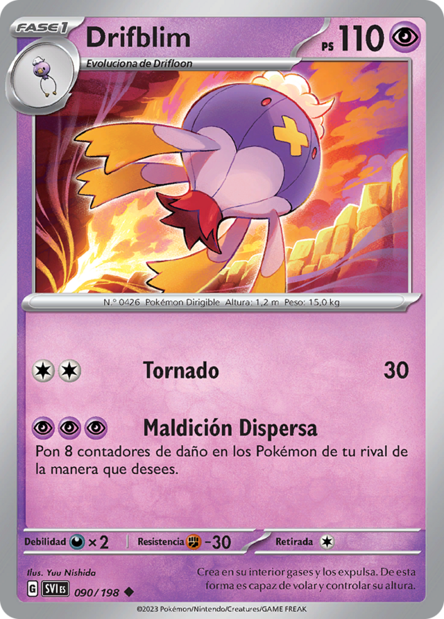 Drifblim (Escarlata y Púrpura TCG) - WikiDex, la enciclopedia Pokémon