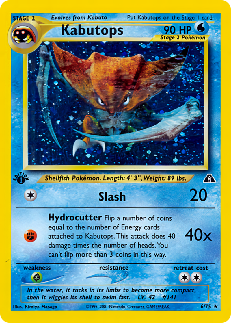 Kabutops (Neo Discovery TCG) - WikiDex, la enciclopedia Pokémon