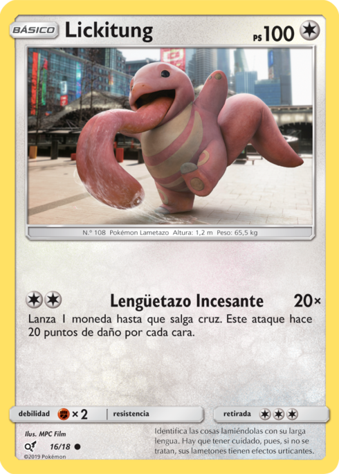 Lickitung (Detective Pikachu TCG) - WikiDex, la enciclopedia Pokémon