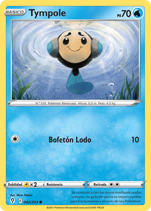 Tympole (Cielos Evolutivos TCG) - WikiDex, la enciclopedia Pokémon