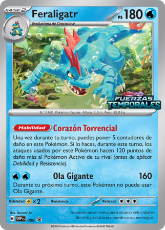 Feraligatr (Fuerzas Temporales TCG) - WikiDex, la enciclopedia Pokémon