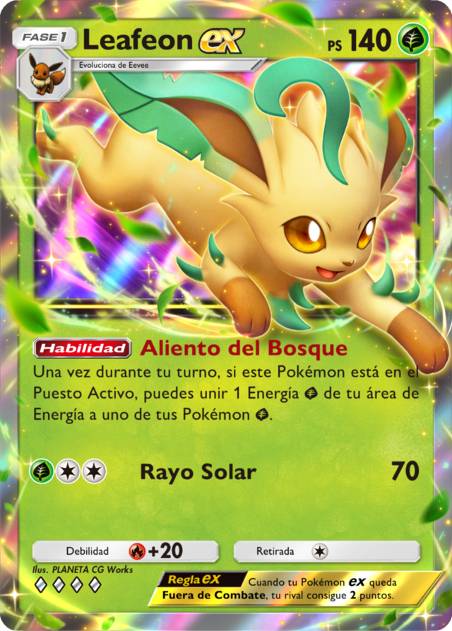 Leafeon ex (Luz Triunfal TCG Pocket) - WikiDex, la enciclopedia Pokémon