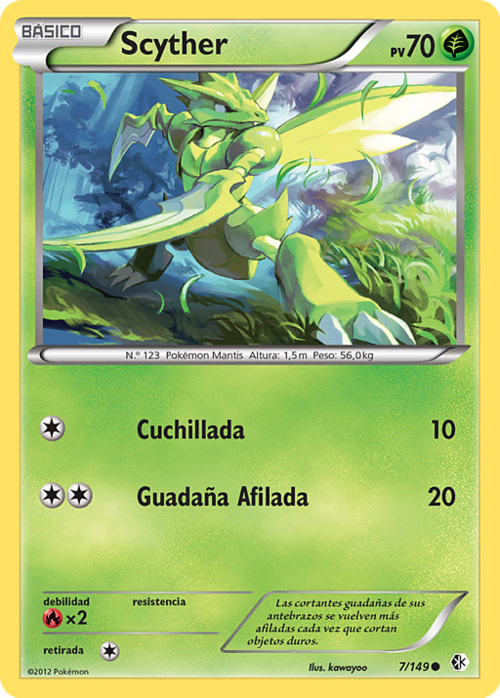 Scyther (Fronteras Cruzadas TCG) - WikiDex, la enciclopedia Pokémon