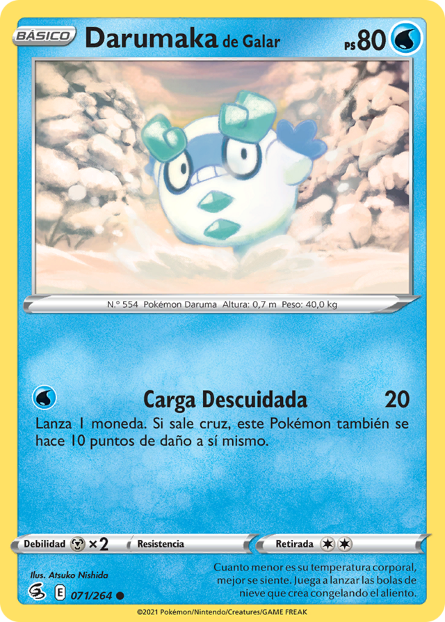 Darumaka de Galar (Golpe Fusión TCG) - WikiDex, la enciclopedia Pokémon