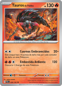 Tauros de Paldea (Evoluciones en Paldea 28 TCG) - WikiDex, la ...