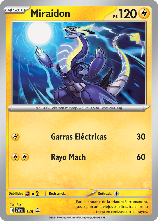 Miraidon (SV Promo 148 TCG) - WikiDex, la enciclopedia Pokémon