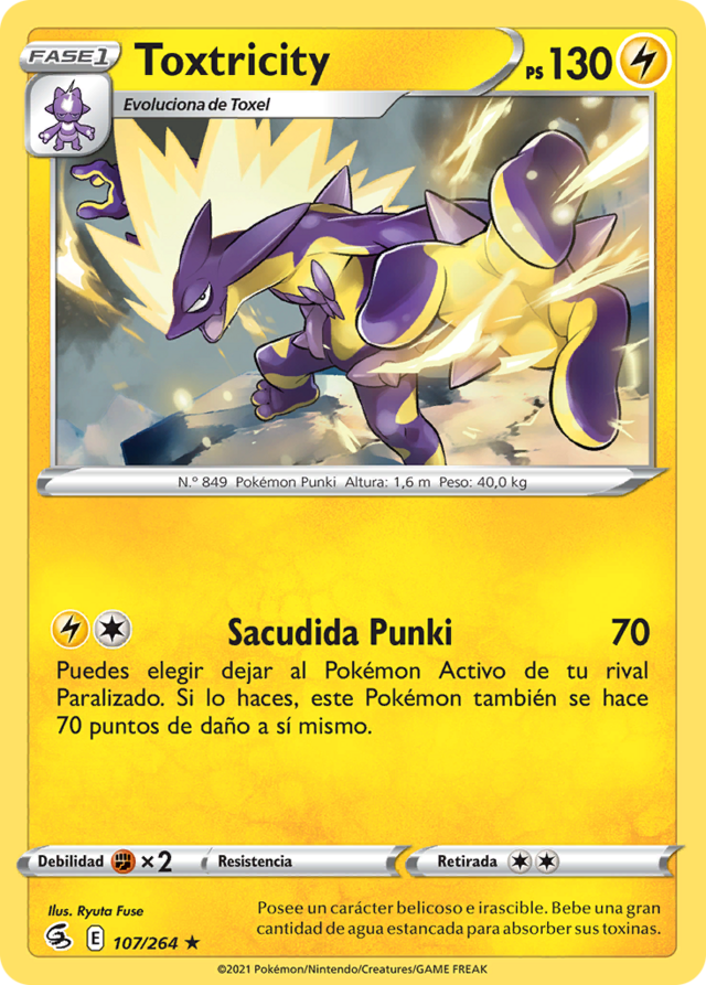 Toxtricity (Golpe Fusión 107 TCG) - WikiDex, la enciclopedia Pokémon