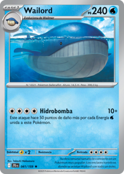Wailord (Aventuras Compartidas TCG)/Wailord (Juntos de Aventuras TCG ...