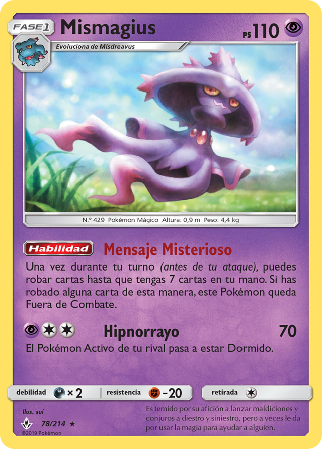 Mismagius (Vínculos Indestructibles TCG) - WikiDex, la enciclopedia Pokémon