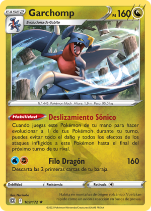 Gabite (Astros Brillantes TCG) - WikiDex, la enciclopedia Pokémon