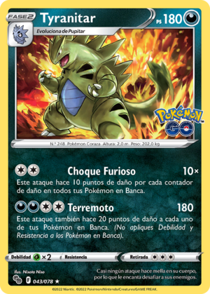 Larvitar (Pokémon GO TCG) - WikiDex, la enciclopedia Pokémon