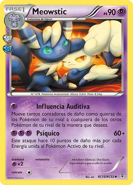 Meowstic (Destellos de Fuego TCG) - WikiDex, la enciclopedia Pokémon