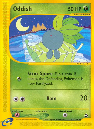 Oddish (Aquapolis TCG) - WikiDex, la enciclopedia Pokémon