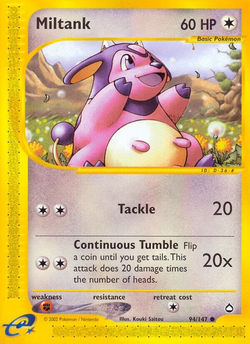 Miltank (Aquapolis TCG) - WikiDex, la enciclopedia Pokémon