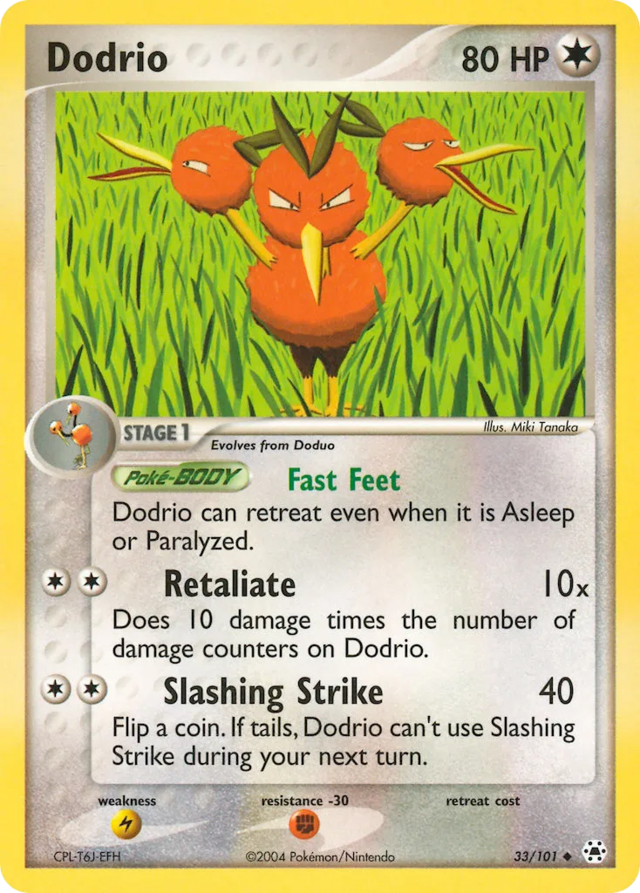 Dodrio (Hidden Legends TCG) - WikiDex, la enciclopedia Pokémon