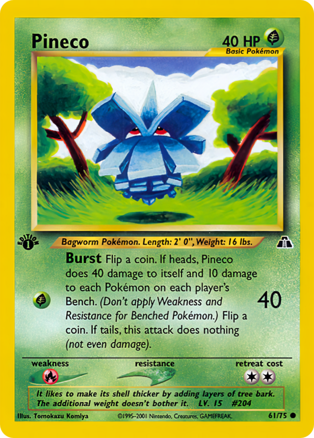 Pineco (Neo Discovery TCG) - WikiDex, la enciclopedia Pokémon